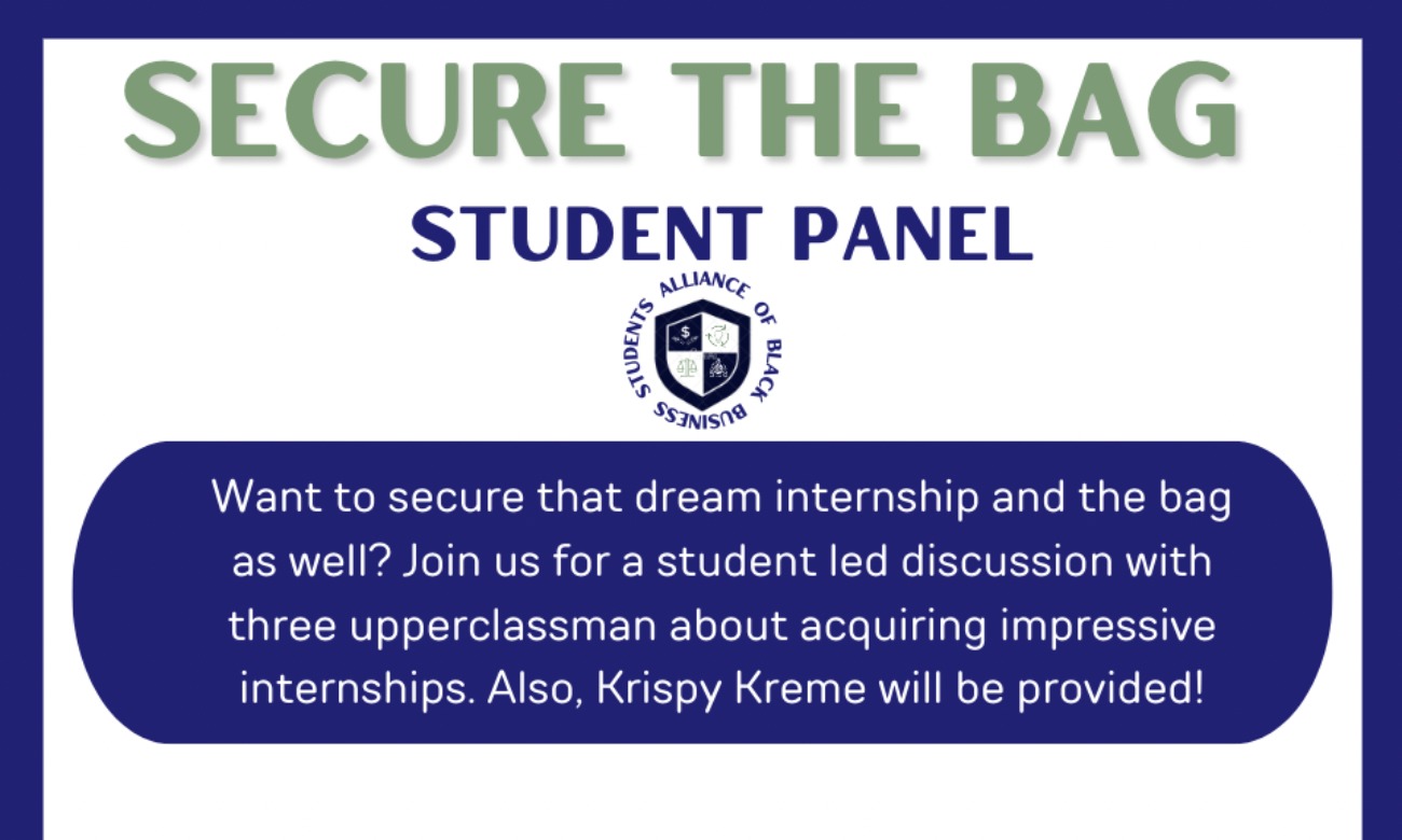 Secure The Bag: Student Panel | Tulane University Events
